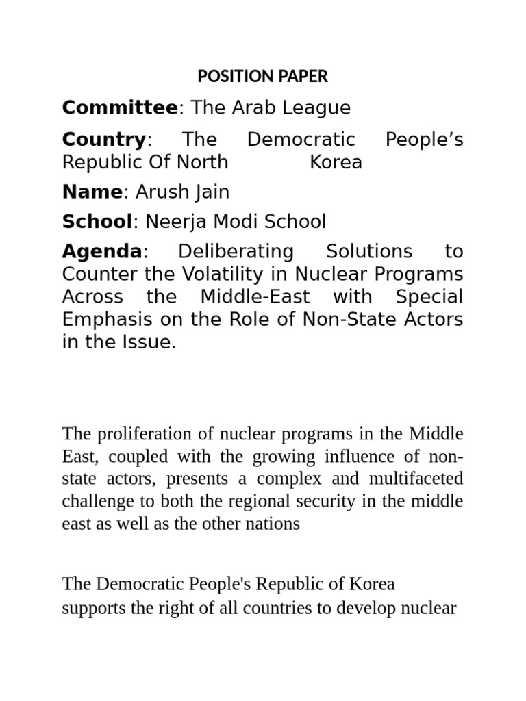Position Paper | PDF