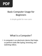 Basic Computer Knowledge Notes | PDF