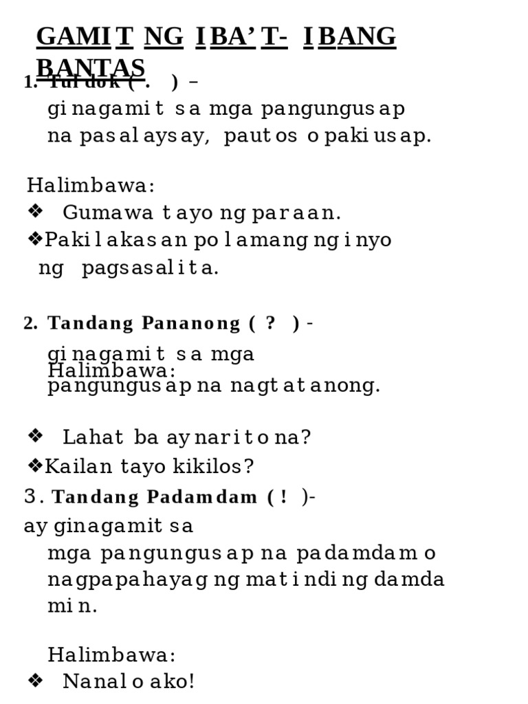 Gamit NG Bantas | PDF