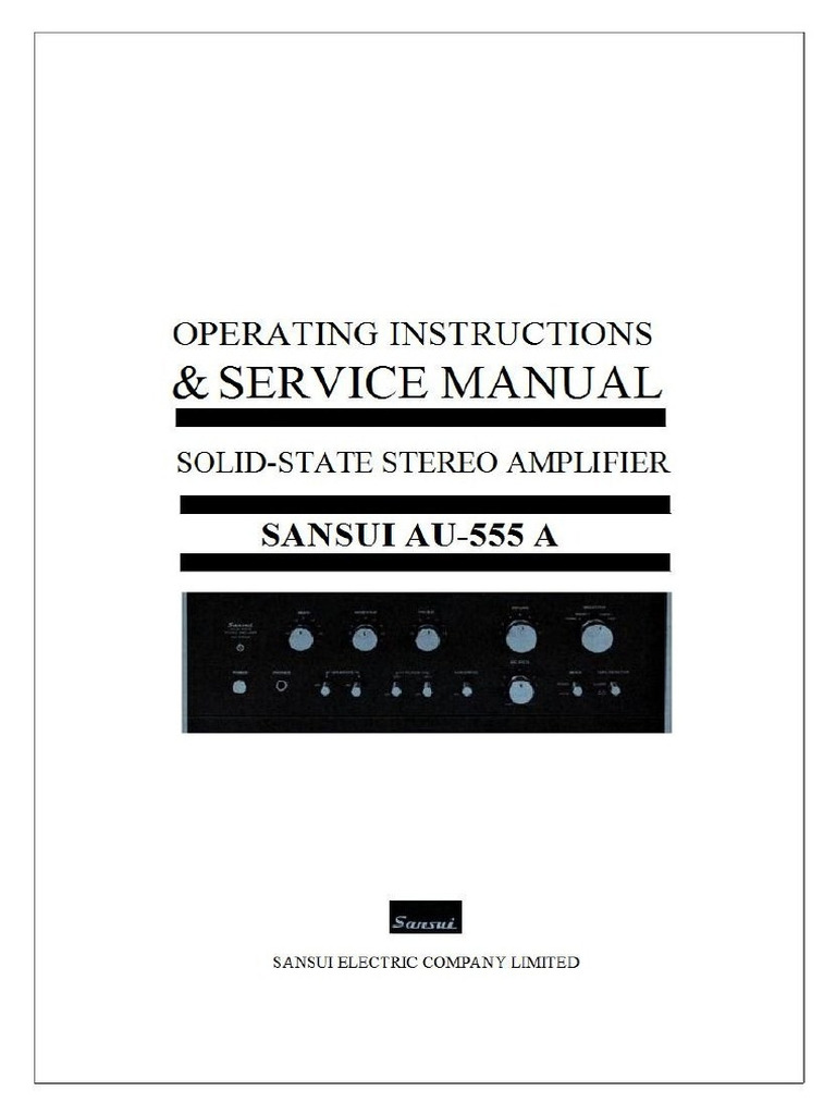 Sansui AU-555A Manual | PDF