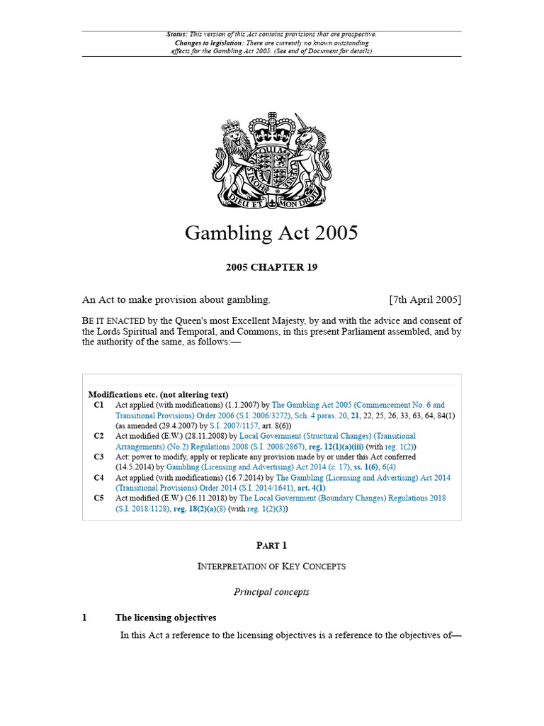 Gambling Act 2005 | PDF | Charitable Organization | Casino