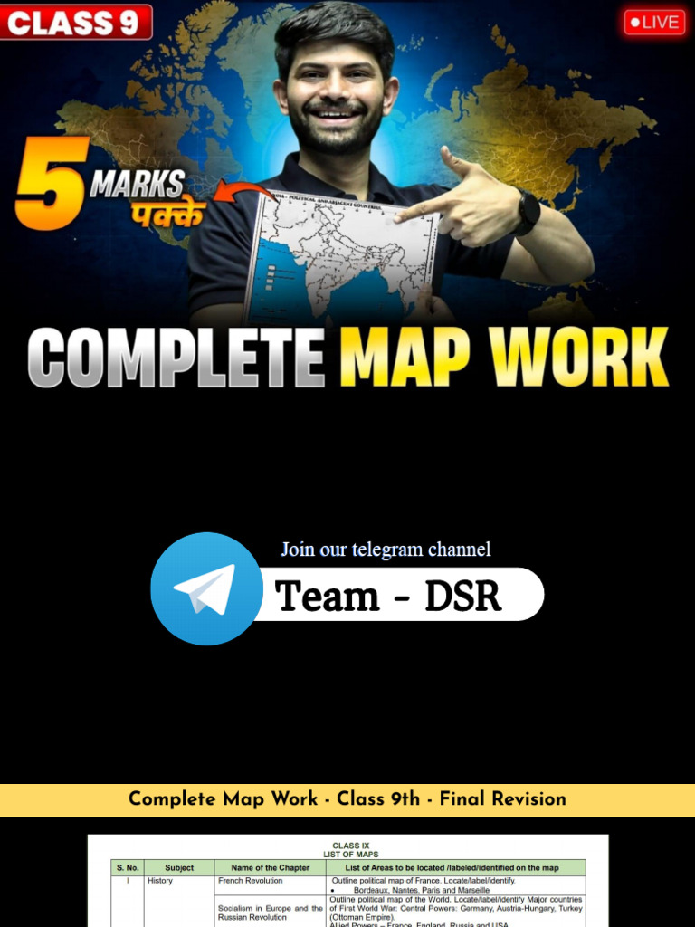 Class 9 History Map Work Revision | PDF | Central Powers | World War I