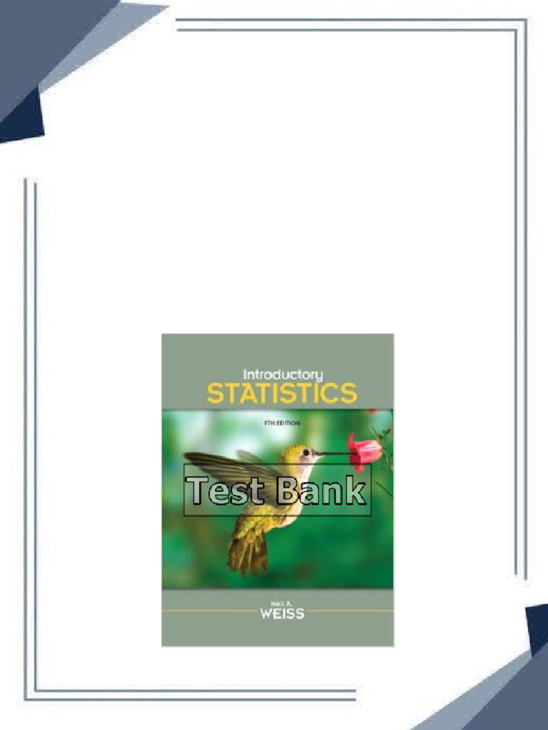 Complete Answer Guide for Introductory Statistics 9th Edition Weiss ... Complete Answer Guide for Introductory Statistics 9th Edition Weiss ...