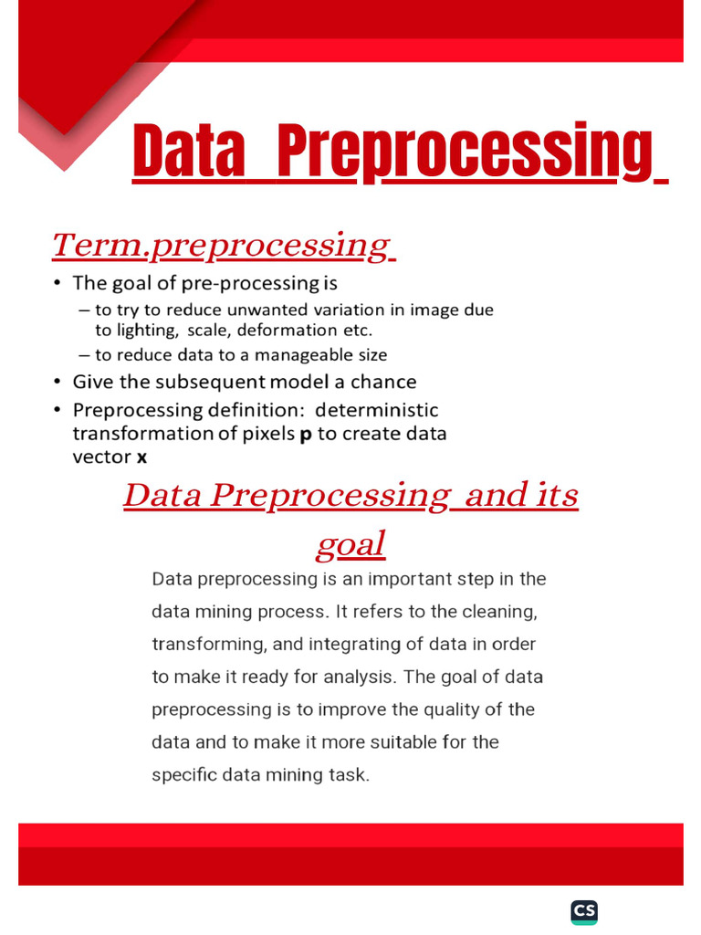 Data preprocessing , Euclidean distance , Bin method | PDF