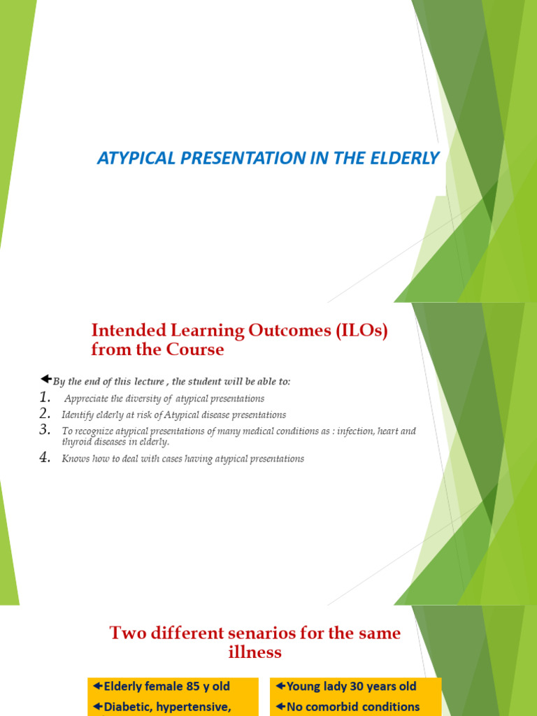 Atypical Presentation, Urinary Incontinence, Pressure Ulcer | PDF ...