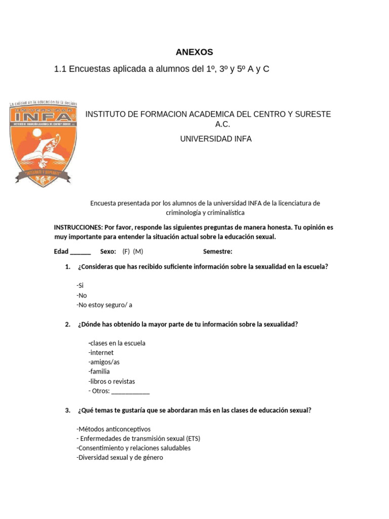 Anexos | PDF | Educación sexual | Urología