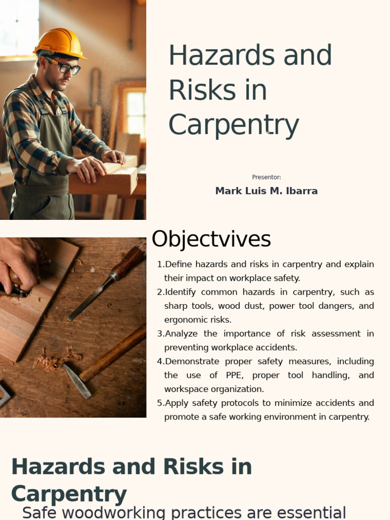 Hazards and Risks in Carpentry | PDF | Hazards | Personal Protective ...