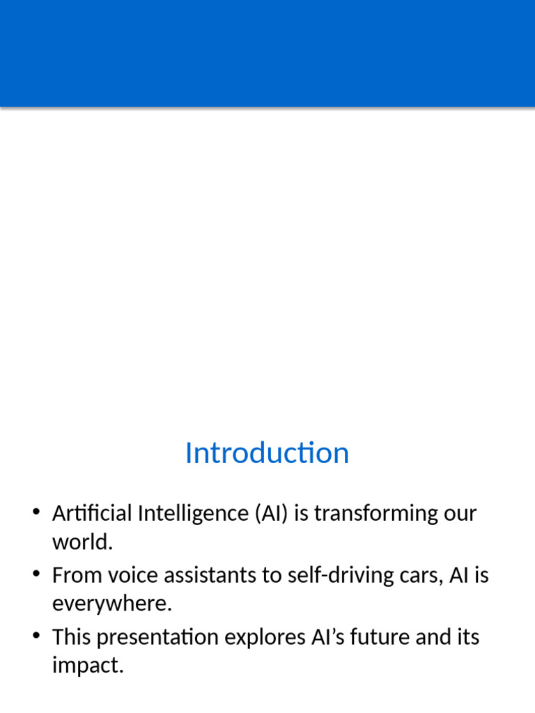 Future Of Ai Presentation Pdf