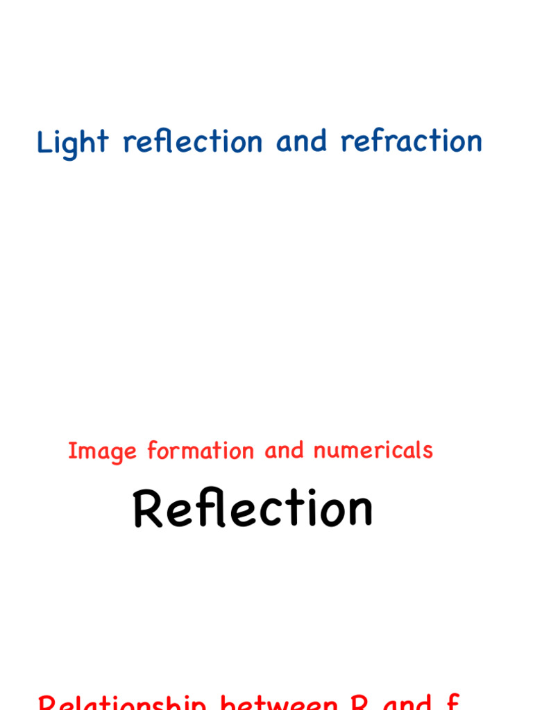 Light Reflection and Refraction Basics | PDF | Refraction | Atomic