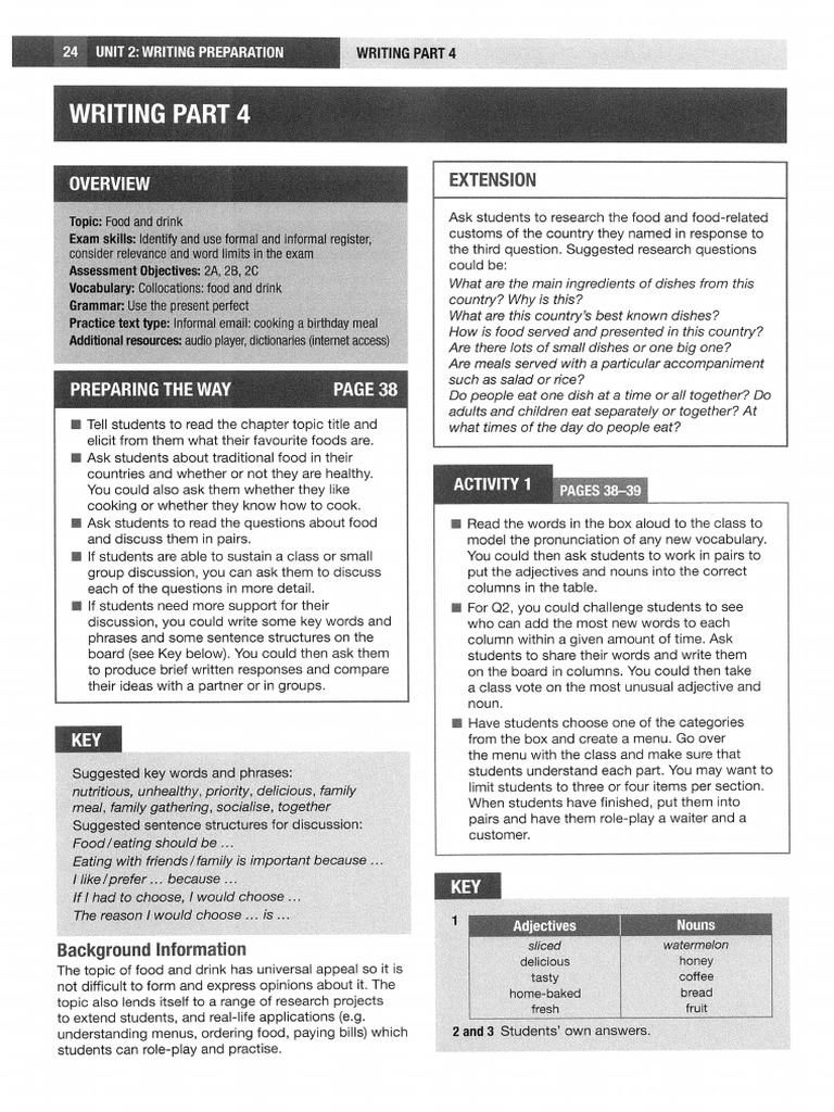 Unit 2-Writing Preparation P24-43 | PDF