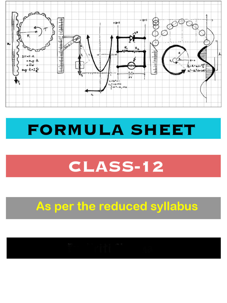 Formula Sheet - 211112 - 223445 | PDF
