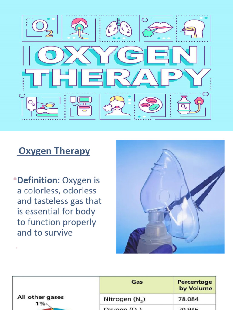 OXYGEN THERAPY | PDF | Oxygen | Chronic Obstructive Pulmonary Disease