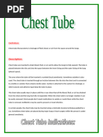 Adult Chest Tube Dressing Change | PDF