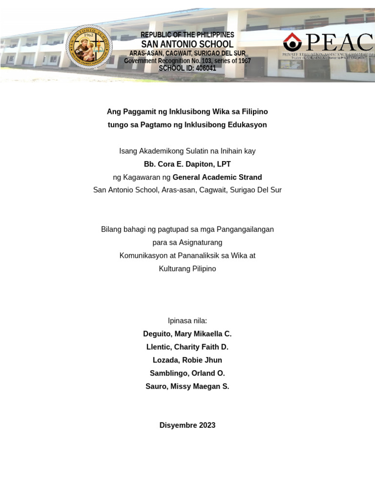 Filipino IMRAD | PDF