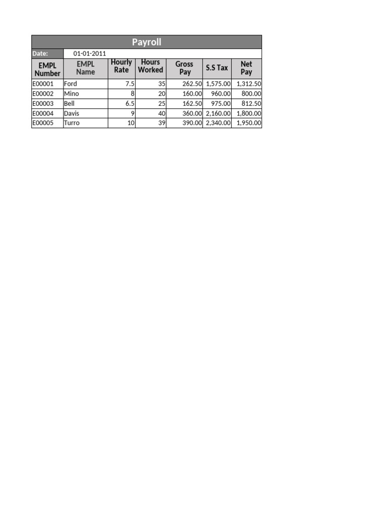 Computer Exercise | PDF