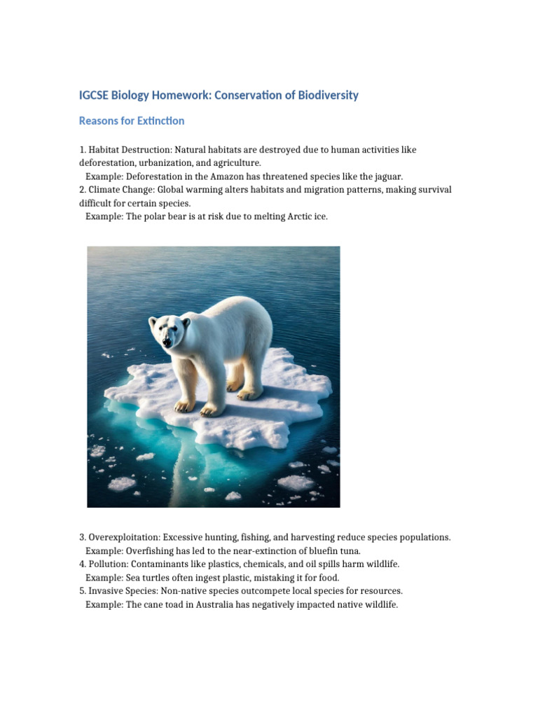 Biodiversity Conservation: Key Strategies | PDF | Endangered Species ...