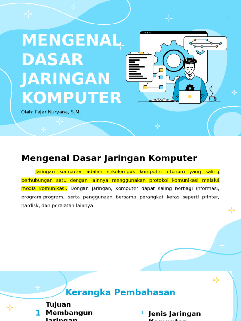 Pert 1 - Mengenal Dasar Jaringan Komputer | PDF
