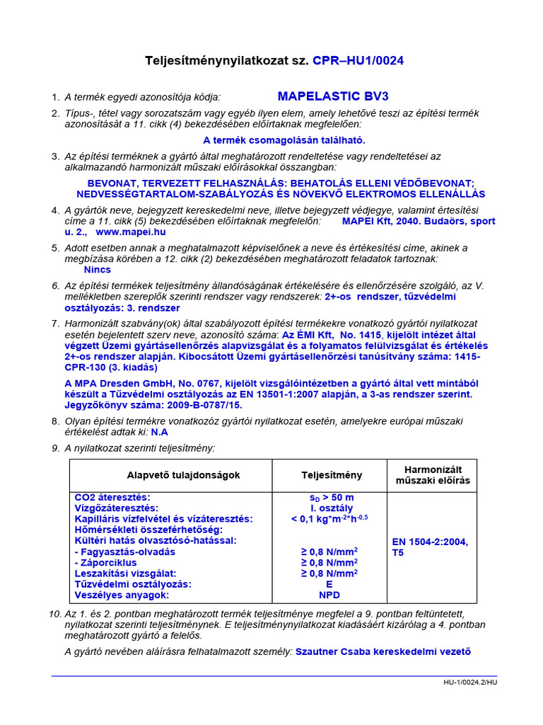Mapelastic BV3 | PDF