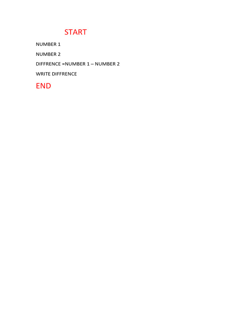 Calculate Difference Between Numbers | PDF