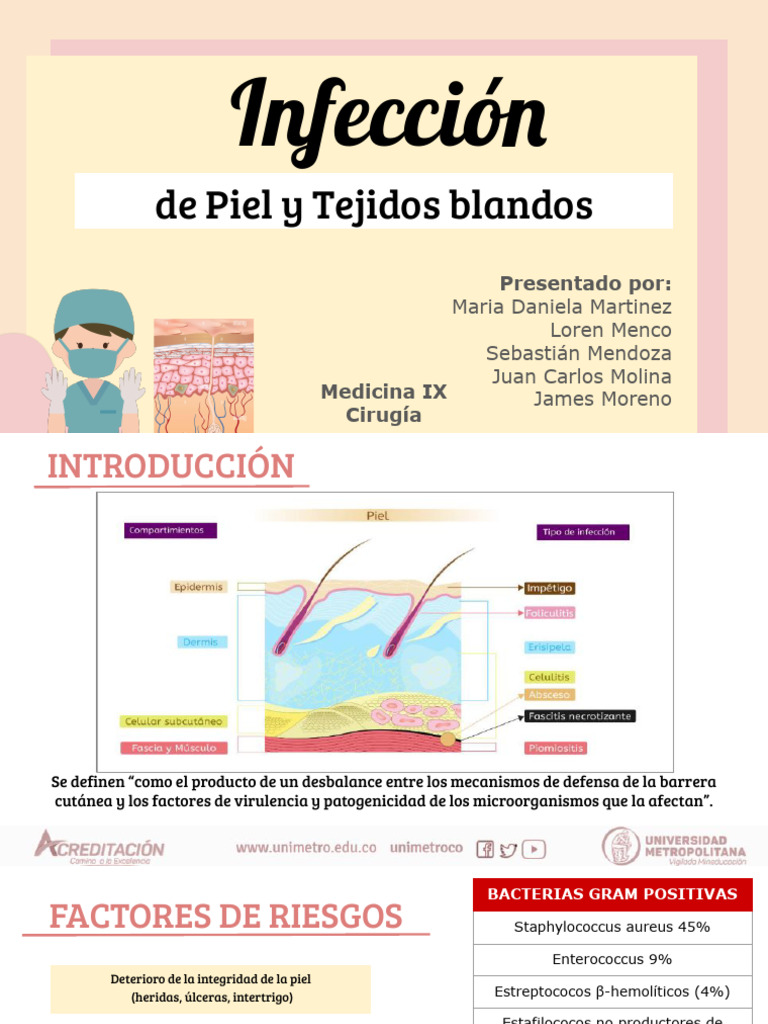 Infeccion de Piel y Tejidos Blandos | PDF | Staphylococcus Aureus | Penicilina