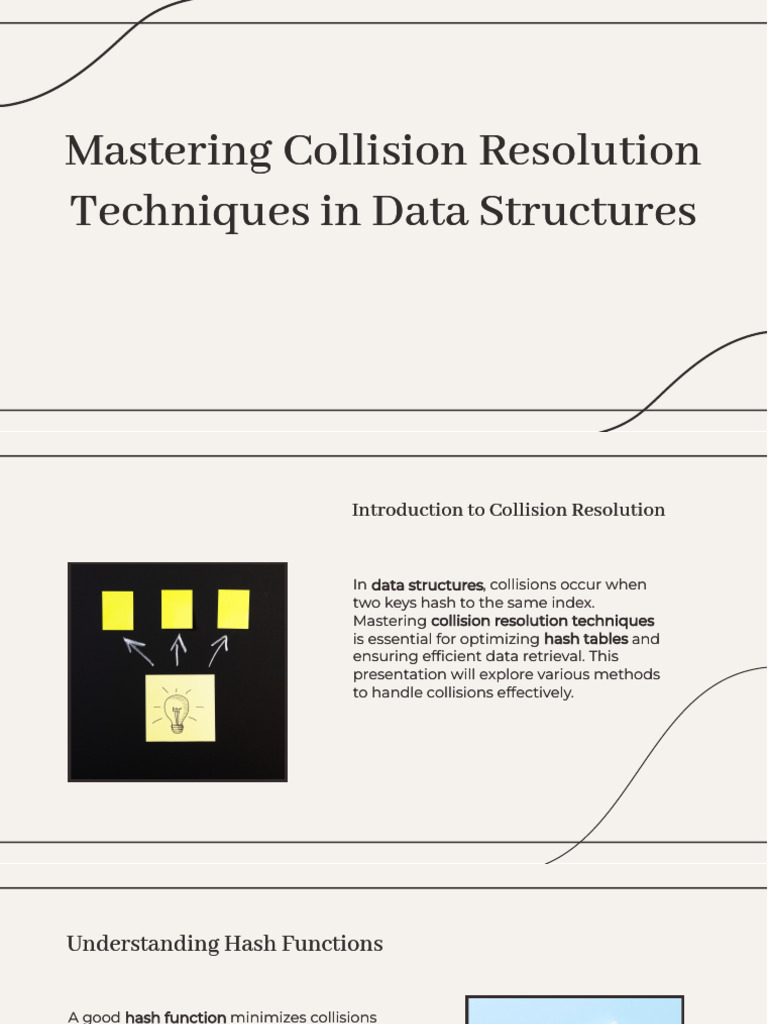 Slidesgo Mastering Collision Resolution Techniques in Data Structures 20241015174858H1k7 | PDF