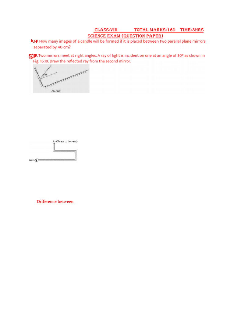 Science Exam-Question Paper | PDF | Sound | Materials