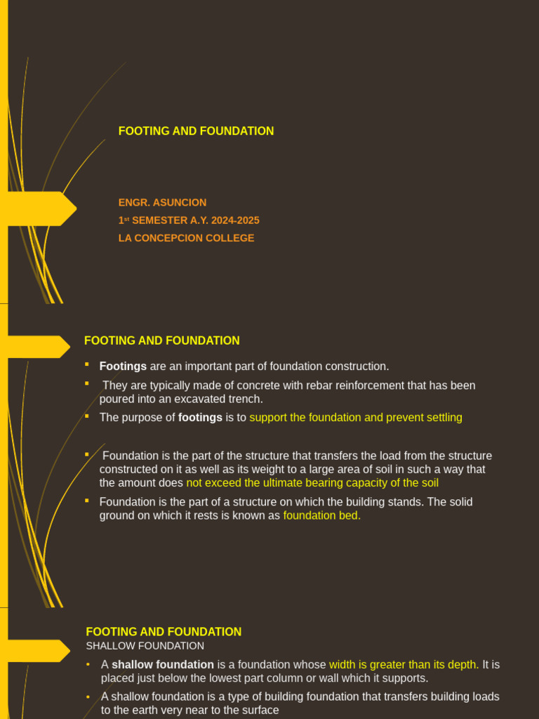 CE102-Footing and Foundation | PDF | Deep Foundation | Foundation ...