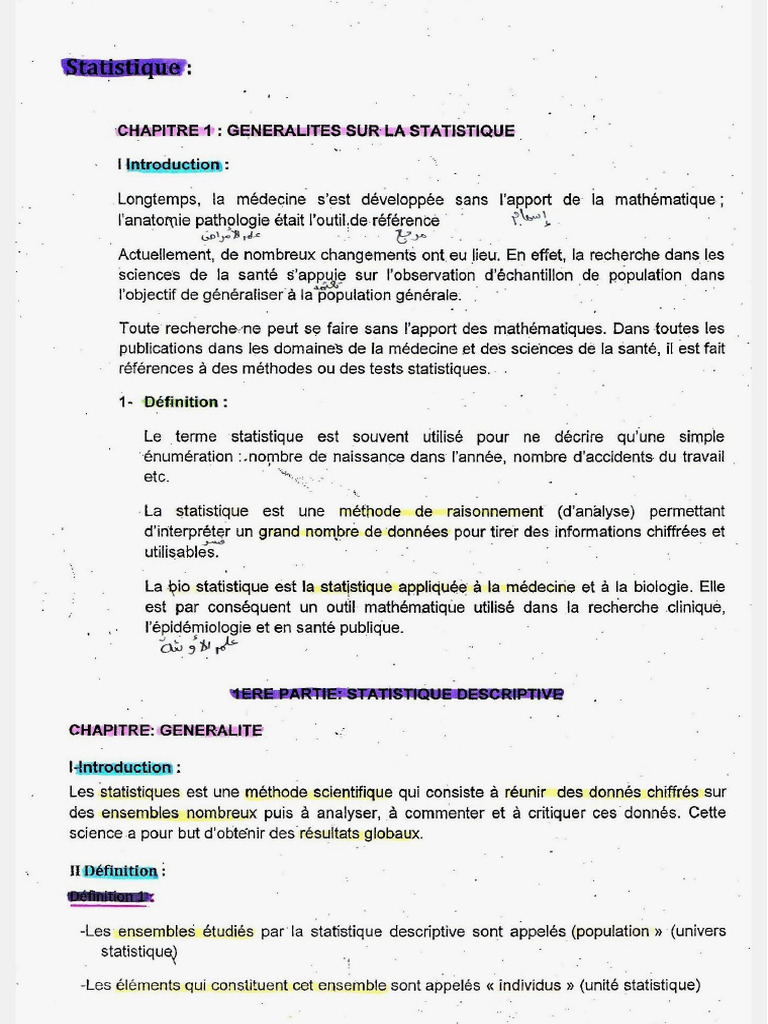 1 Statistique | PDF