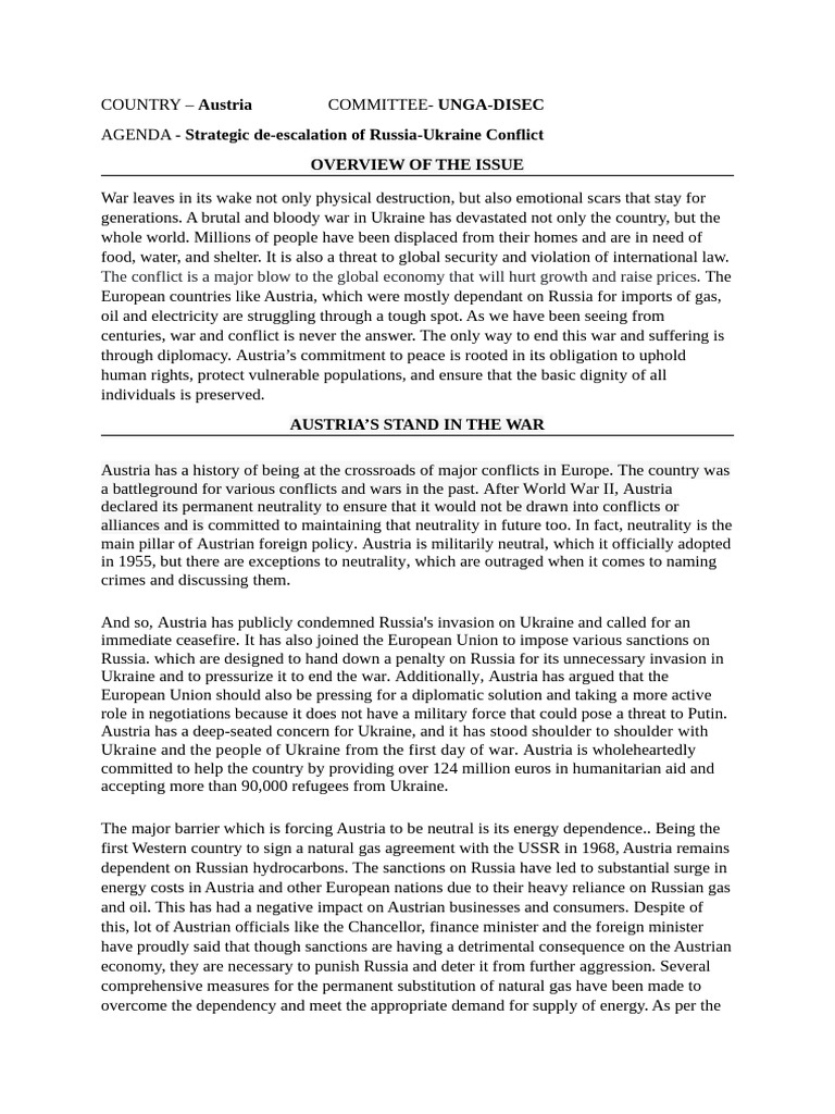 Position_paper | PDF | Russia | World Politics