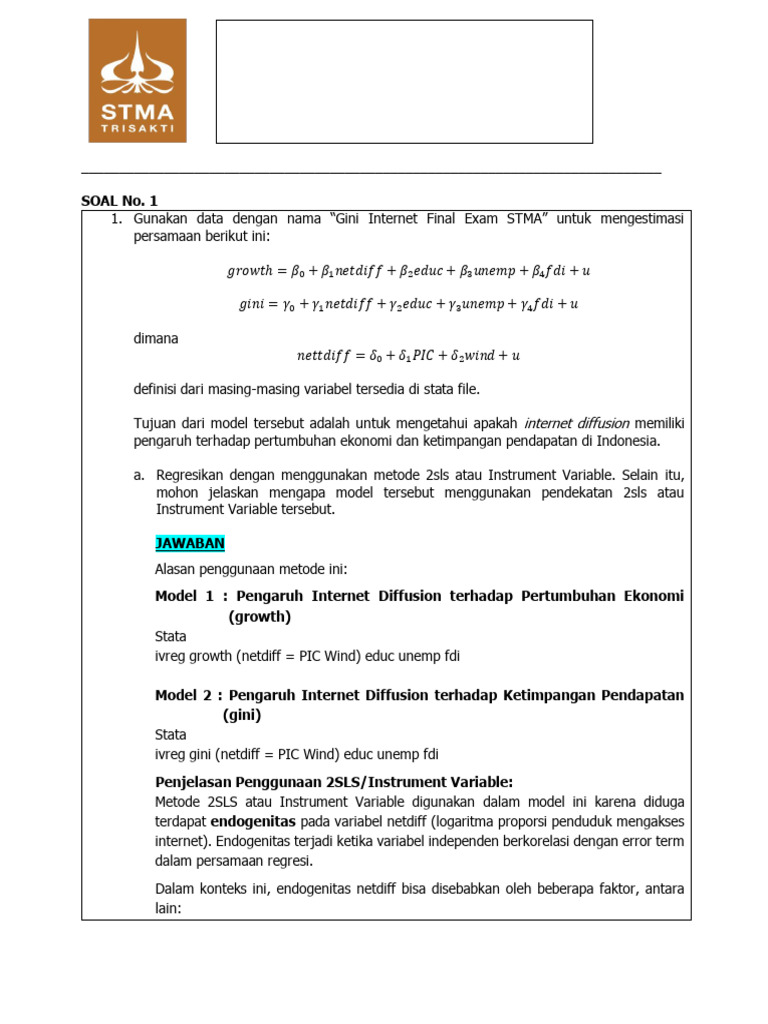Jawaban Soal UAS - Big Data Regresi (Achmad Herudin - NIM 23234606) | PDF