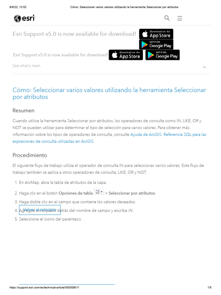 Seleccionar valores en ArcGIS por atributos | PDF | Arc Gis | Informática