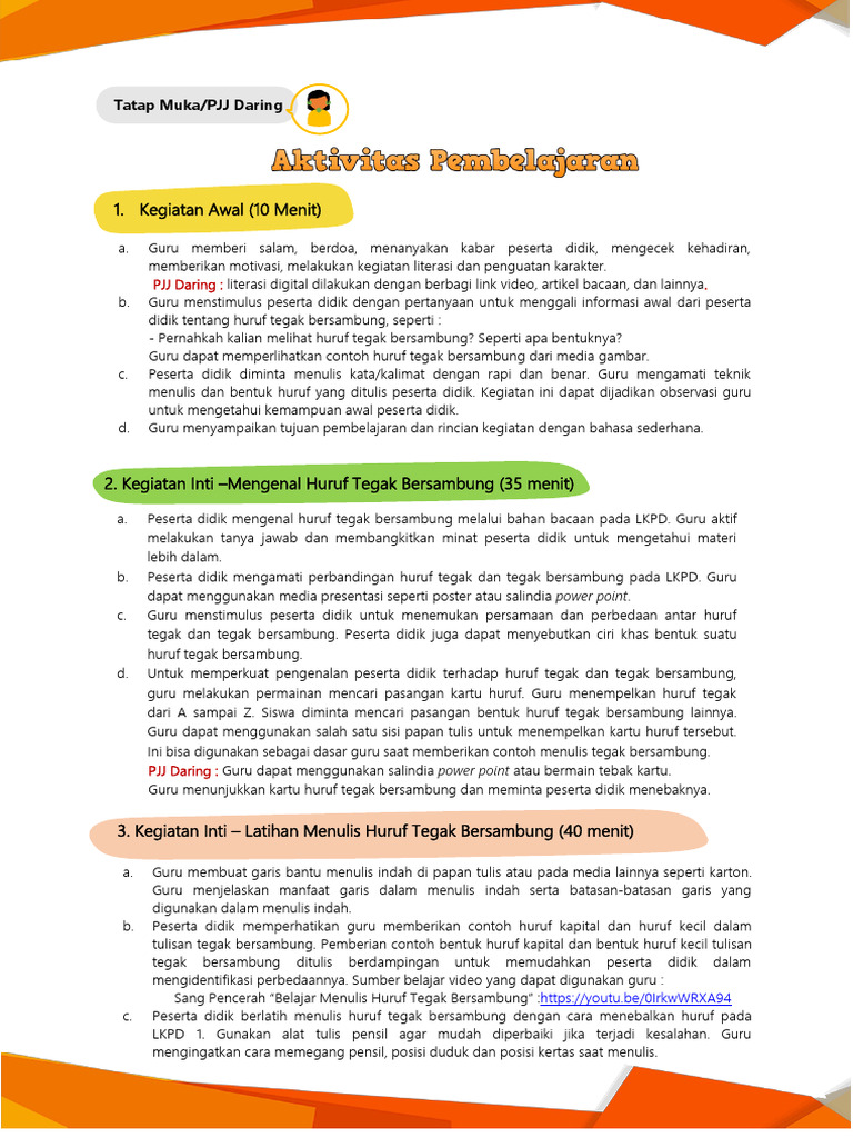 Menulis Indah: Huruf Tegak Bersambung | PDF