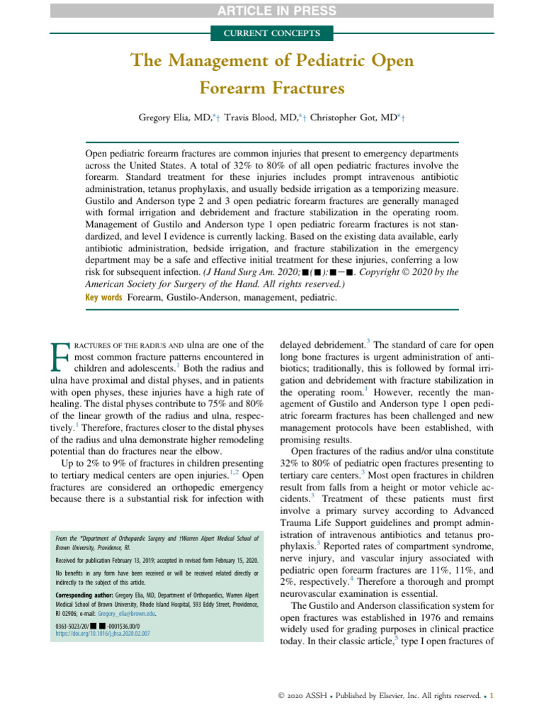 10 1016@j Jhsa 2020 02 007 | PDF | Wound | Clinical Medicine