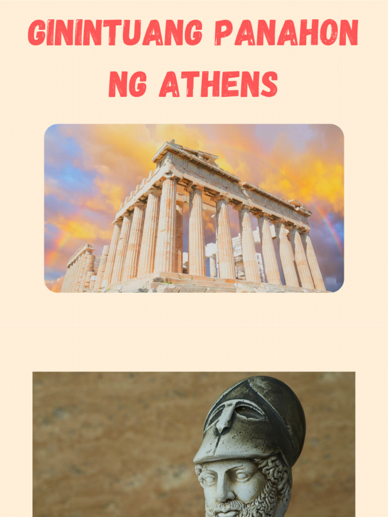 Ang Ginintuang Panahon NG Athens | PDF
