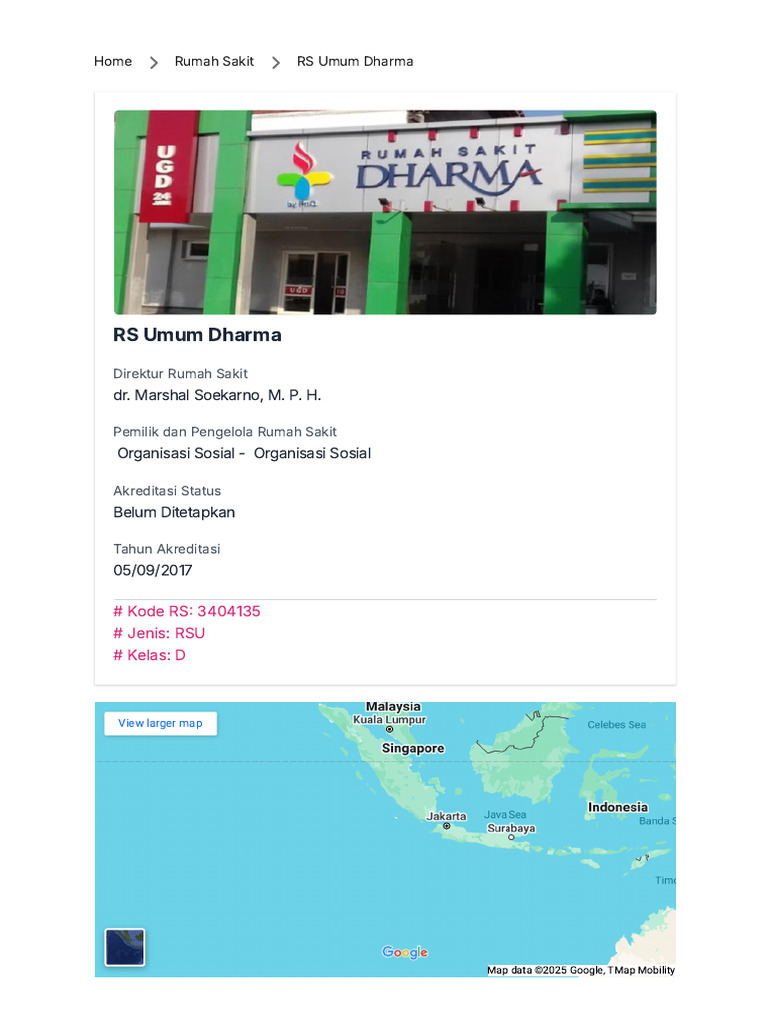 Rumah Sakit RS Umum Dharma | PDF