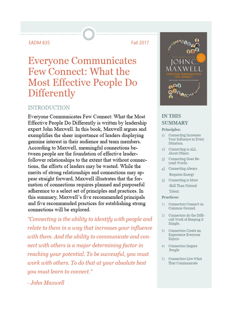 Everyone+Communiates+Few+Connect+ +maxwell | PDF | Communication ...
