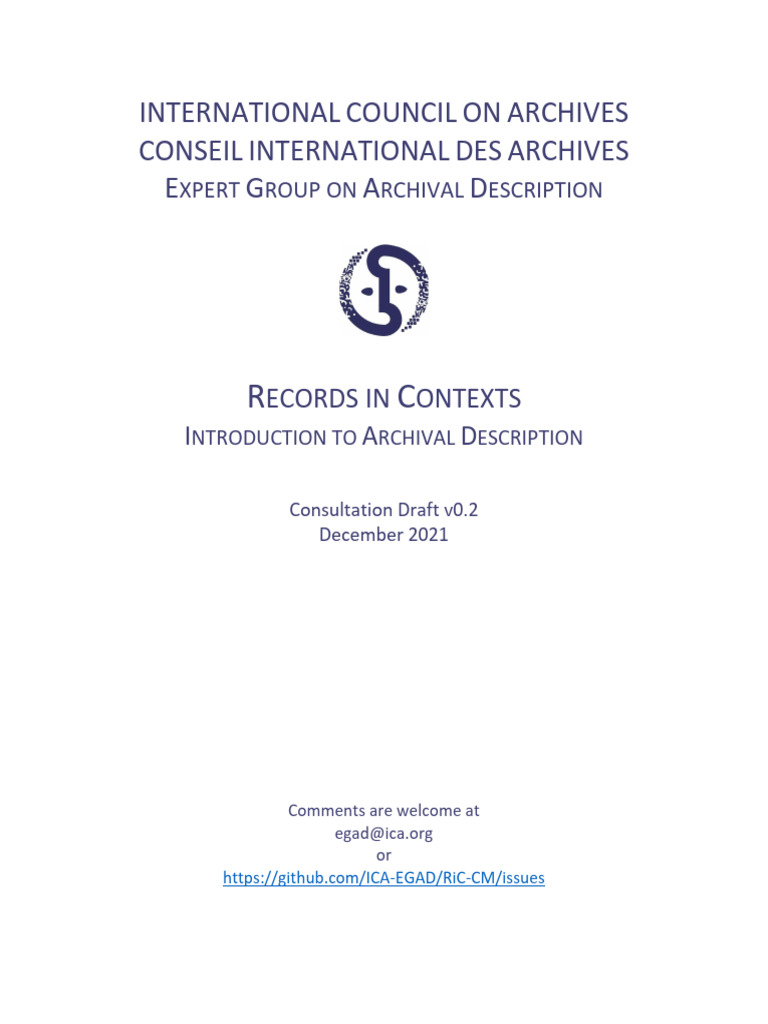 2021 RIC Introduction to Archival Description-v0.2_Dec2021 | PDF ...