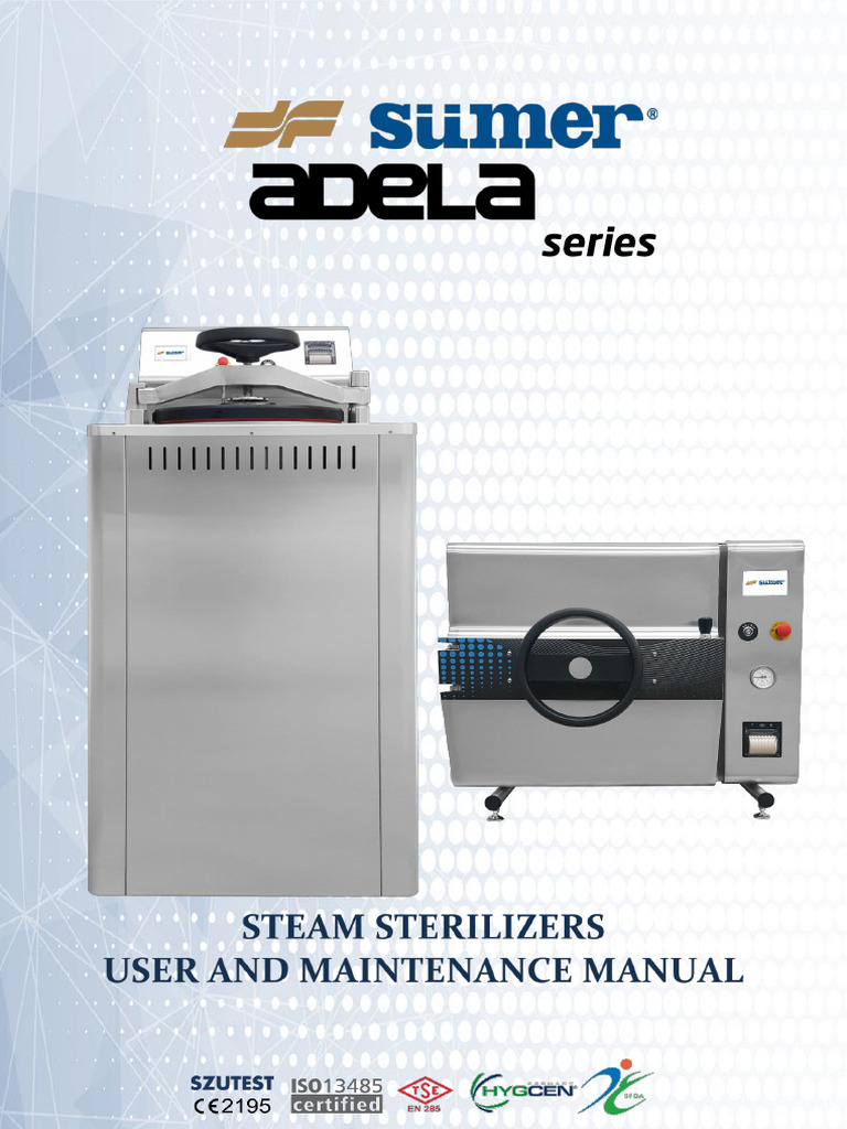 10) Sumer Adela Elena Series Autoclave User Manual | PDF | Medical ...