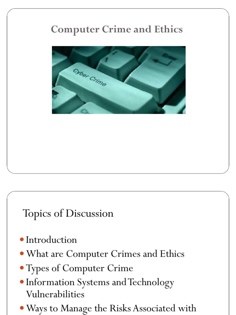 Overview of Computer Crime Types | PDF | Cybercrime | Spamming