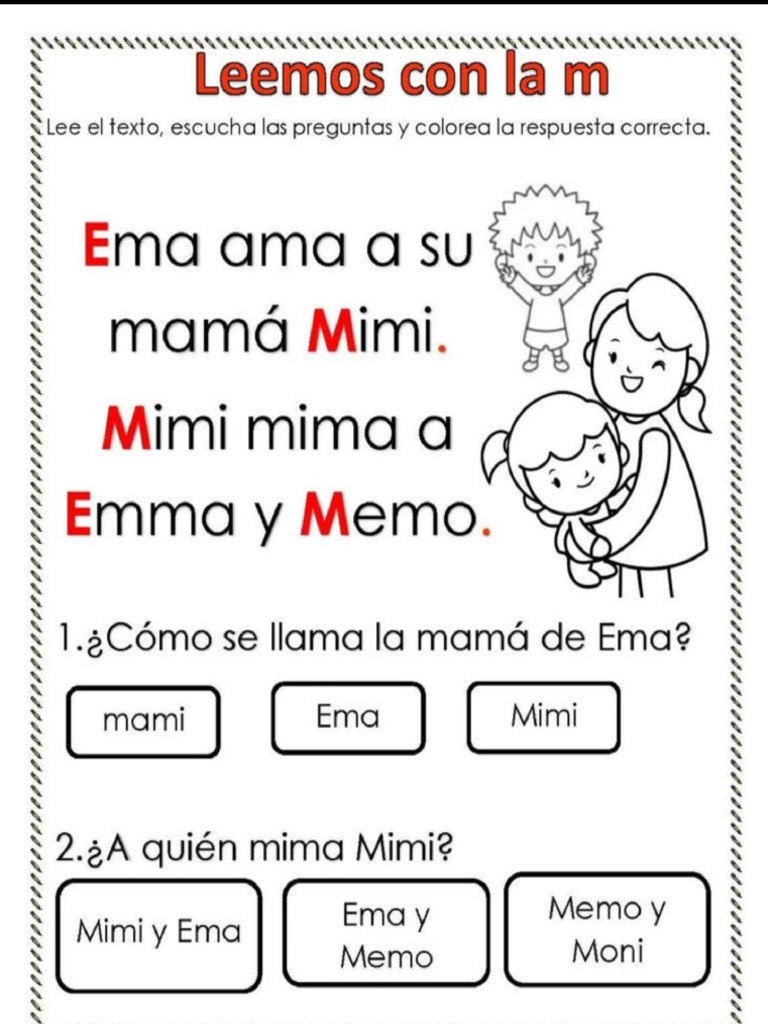 español kindder letra m | PDF