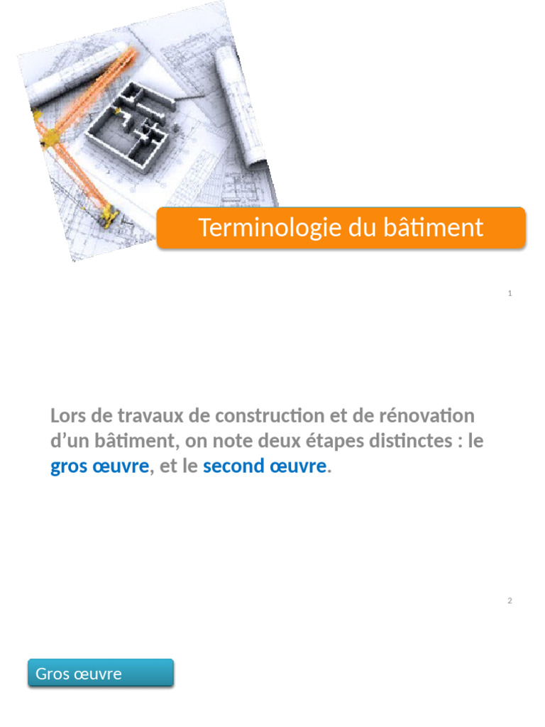 Terminologie du bâtiment expliquée | PDF | Mortier (matériau) | Mur