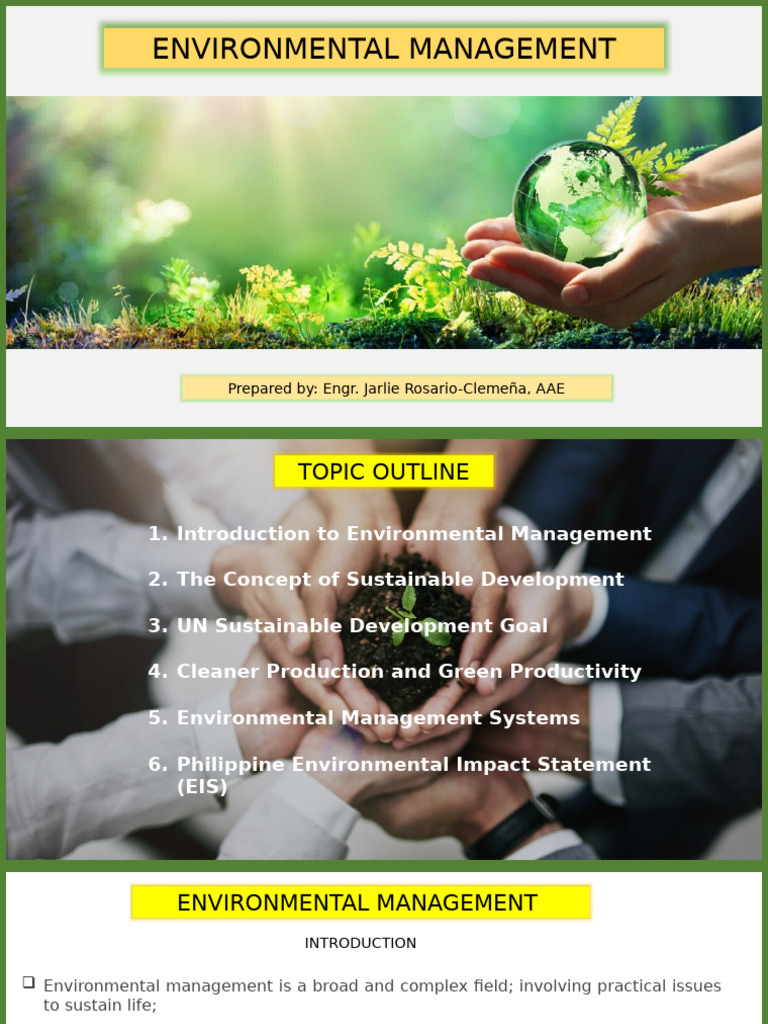 S-Environmental Management | PDF | Sustainability | Sustainable Development