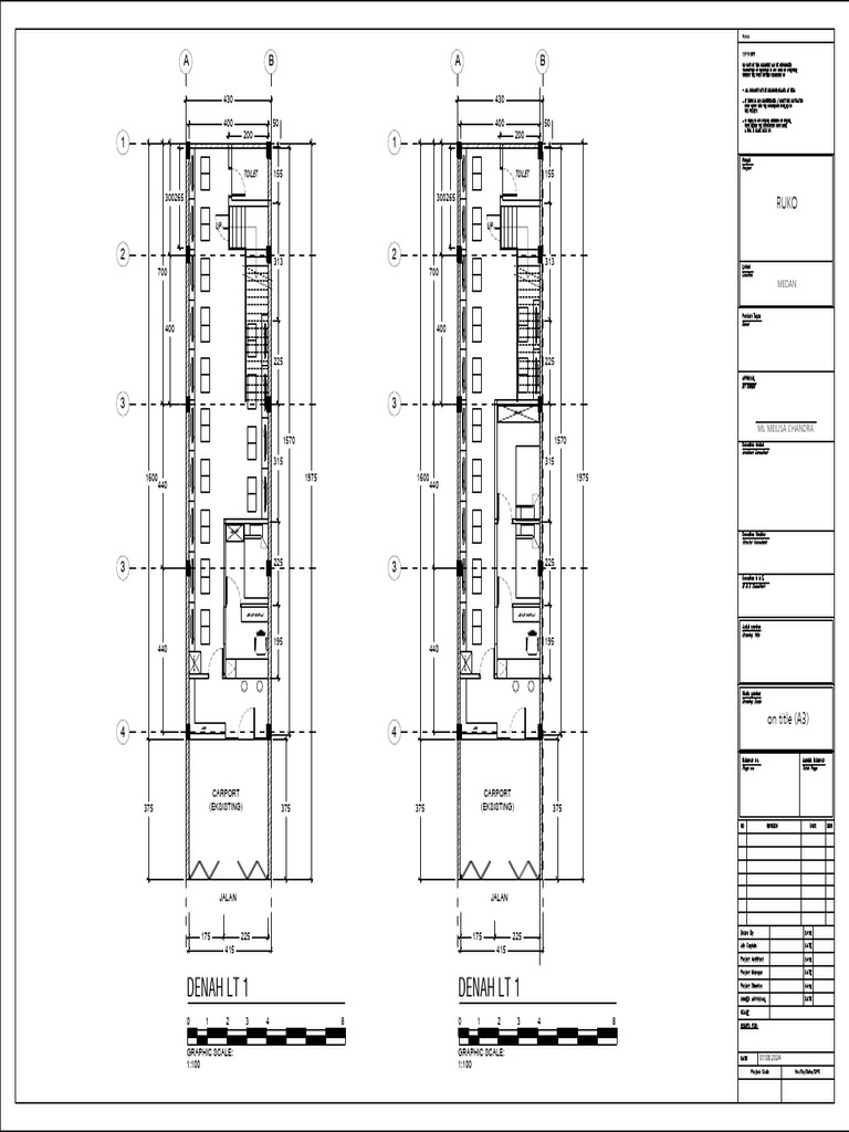 Medan Ruko Layout Plan 2024 | PDF