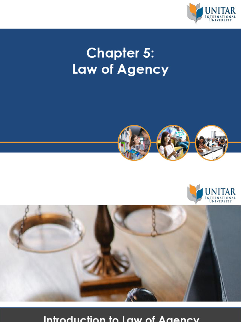 Chap 5 - Law of Agency | PDF | Law Of Agency | Private Law