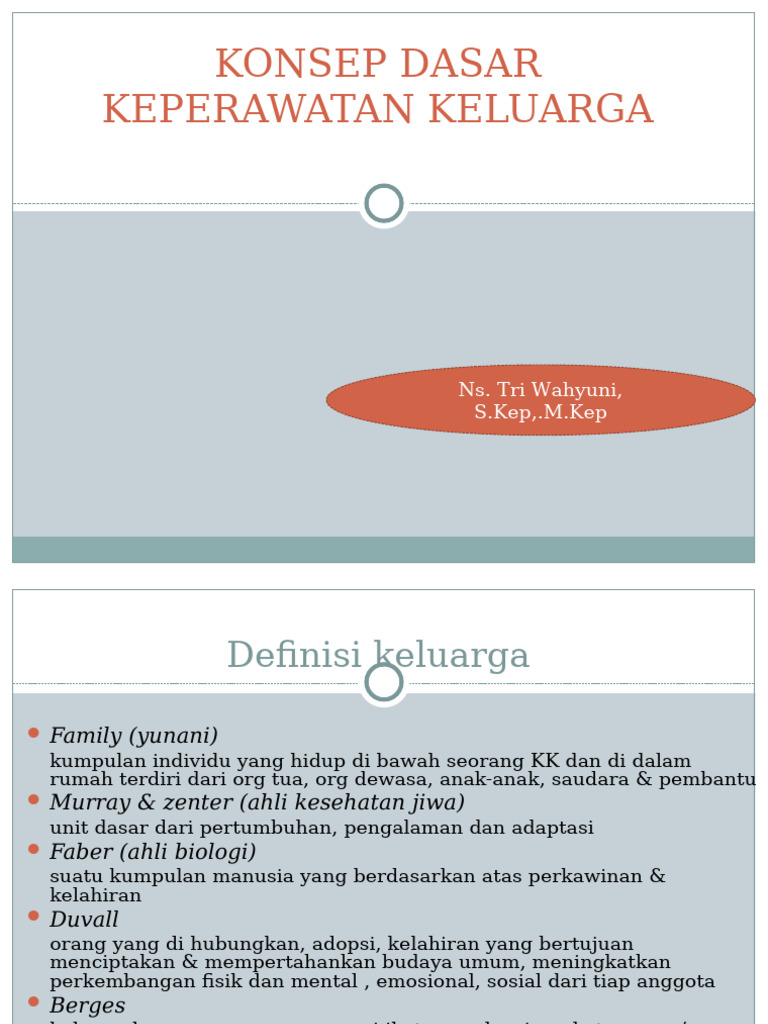 Materi Konsep Keperawatan Keluarga | PDF