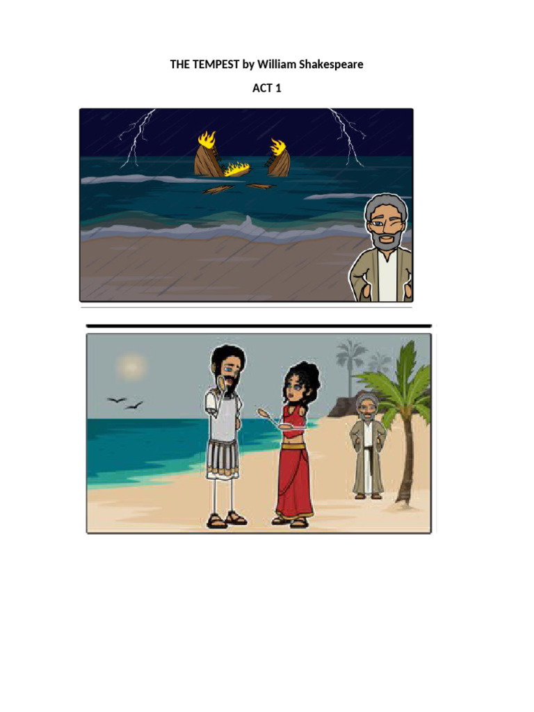 The Tempest by William Shakespear Flashcards | PDF