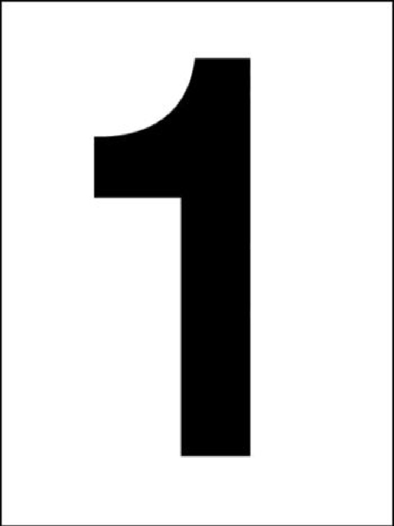 Numbers 1 To 5 | PDF