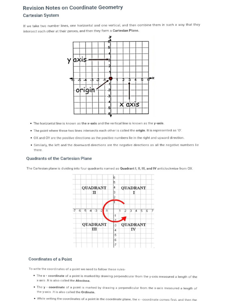 Coordinate Geometry | PDF