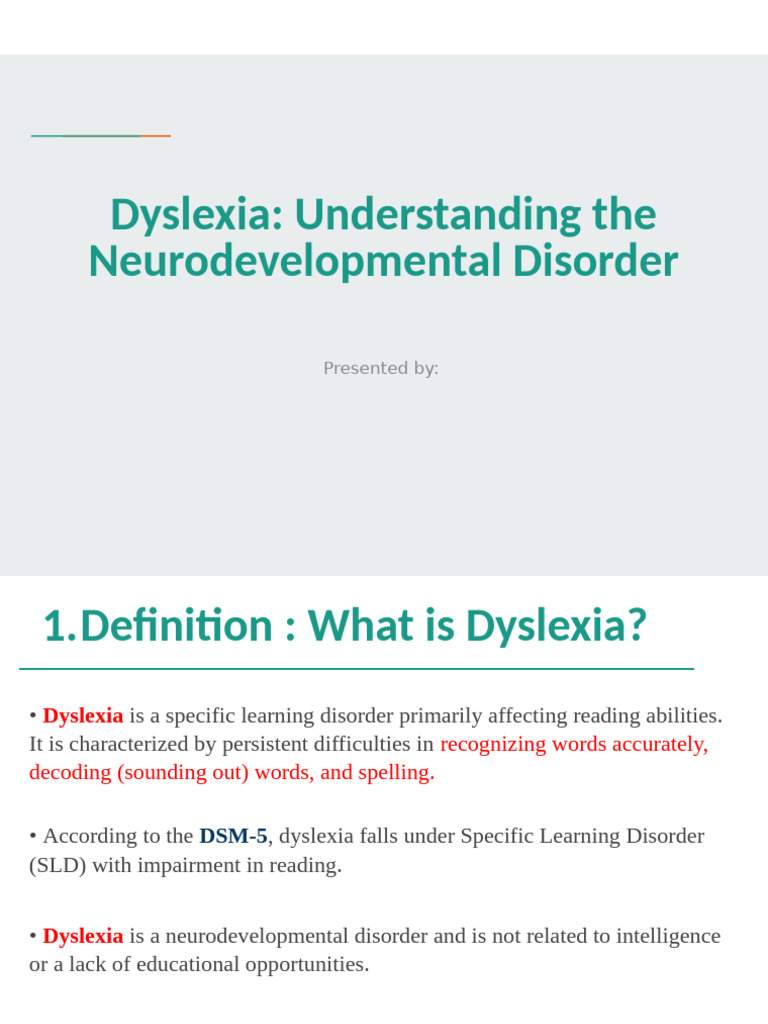 Understanding Dyslexia: Key Insights | PDF | Dyslexia | Learning Disability