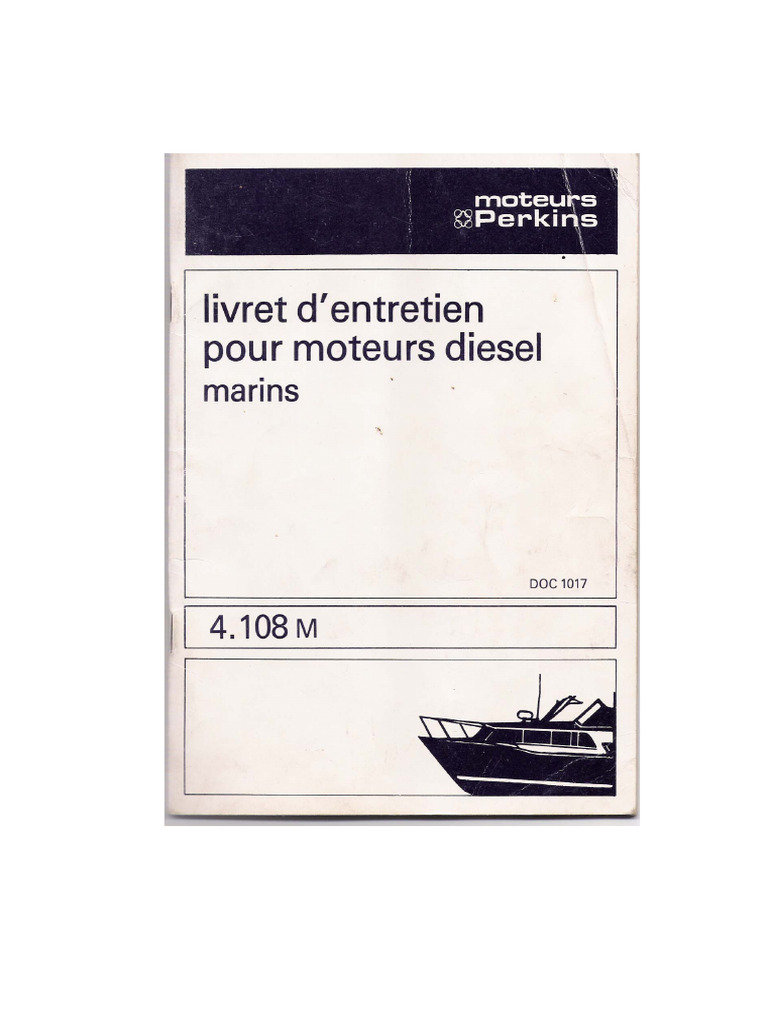 Manuel Entretien Perkins 4108 | PDF